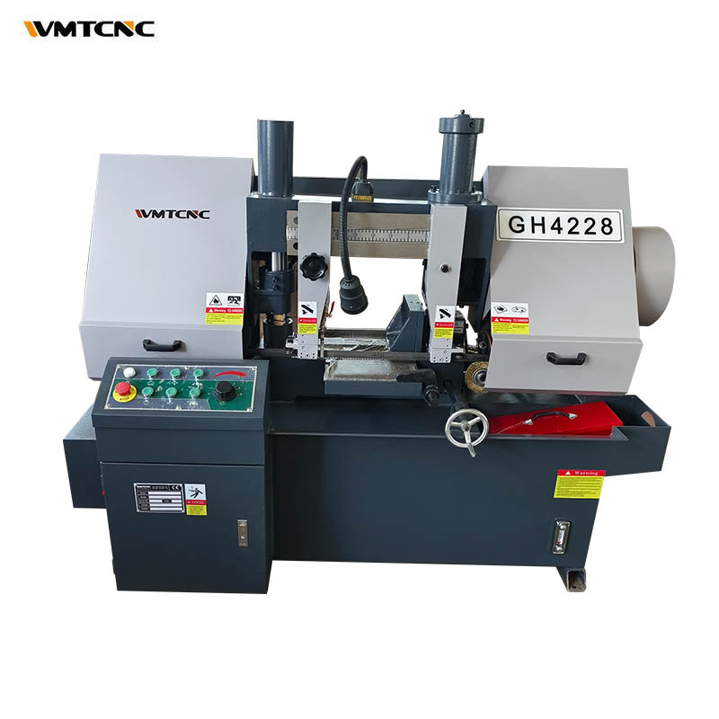 WMTCNC Industrial Double Column Band Saw Metal GH4228 Dual Column Band ...